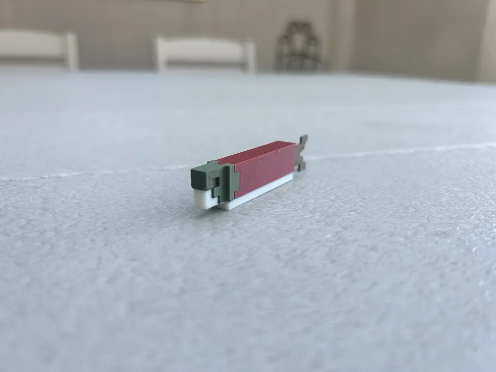 Minecraft Salmon Fishing Lure: Minecraft 024 - Free 3D Print Model ...