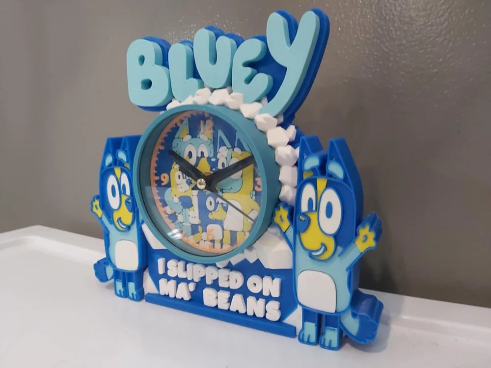 BLUEY Clock by Ritz MakerWorld: Download Free 3D Models