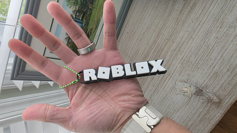 Roblox Logo Keychain - Free 3D Print Model - MakerWorld