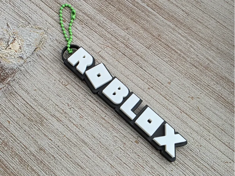 Roblox Logo Keychain - Free 3D Print Model - MakerWorld