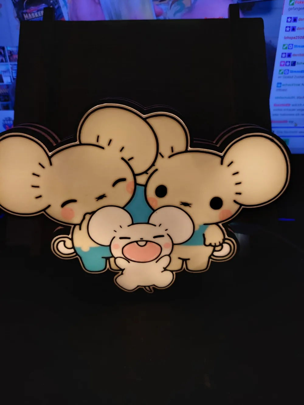 Pokemon Moushold 3er Pokedex 0925 Lampe / Lightbox by Pfandwert ...