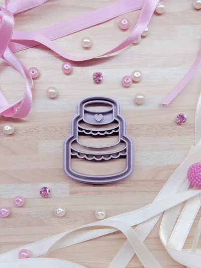 wedding cake cookie cutter by mills3dprints - MakerWorld