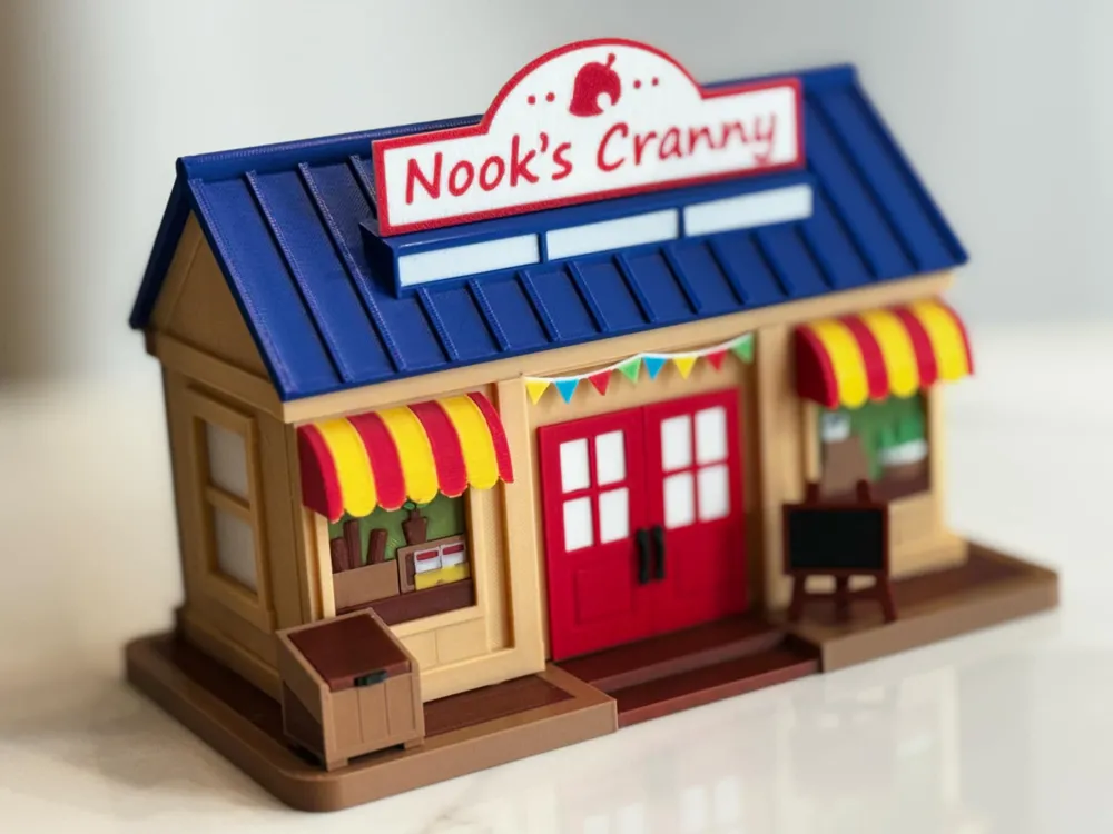 Animal Crossing Nook's Cranny Coin Bank piggy bank - Free 3D Print ...