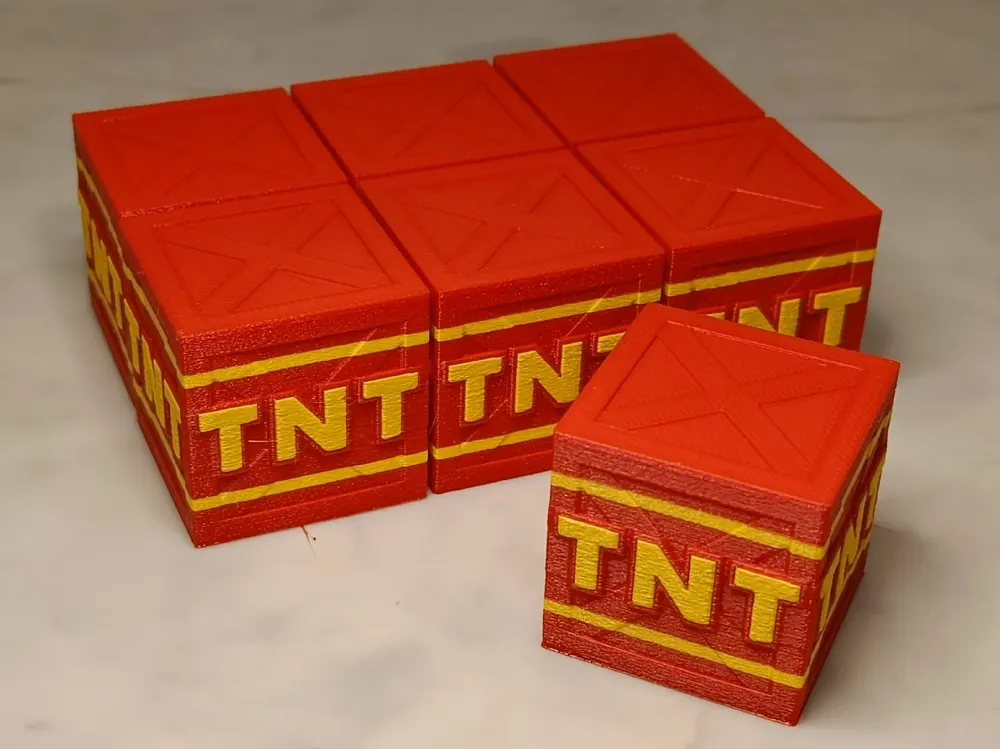 Crash bandicoot inspired multicolor TNT crate - Free 3D Print Model ...
