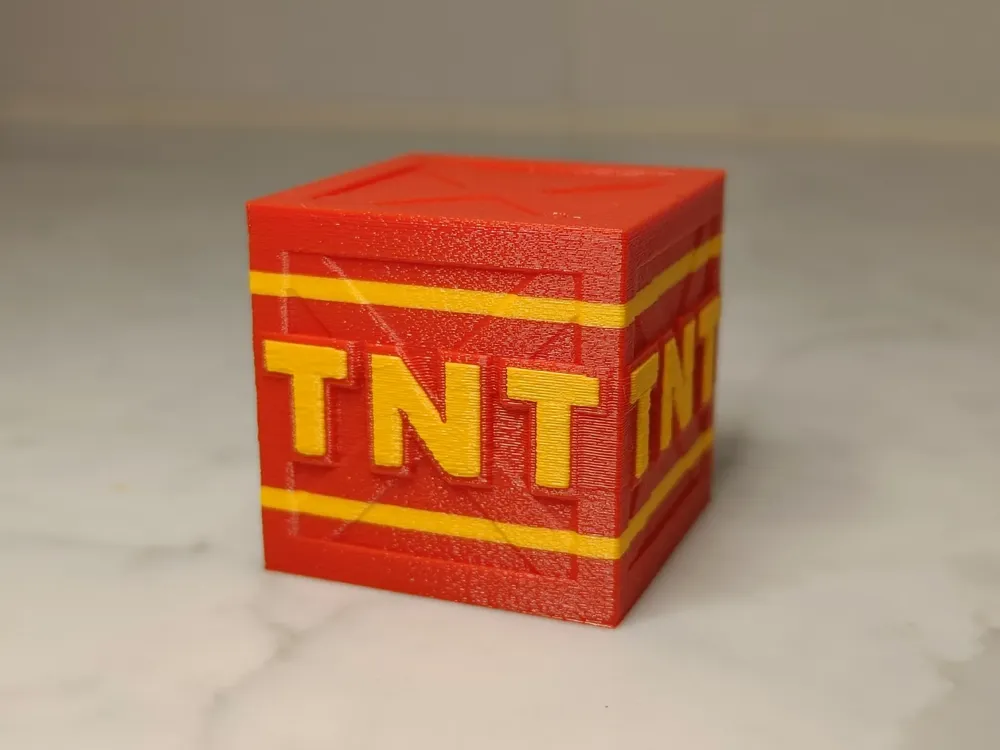 Crash bandicoot inspired multicolor TNT crate by Namiiria - MakerWorld