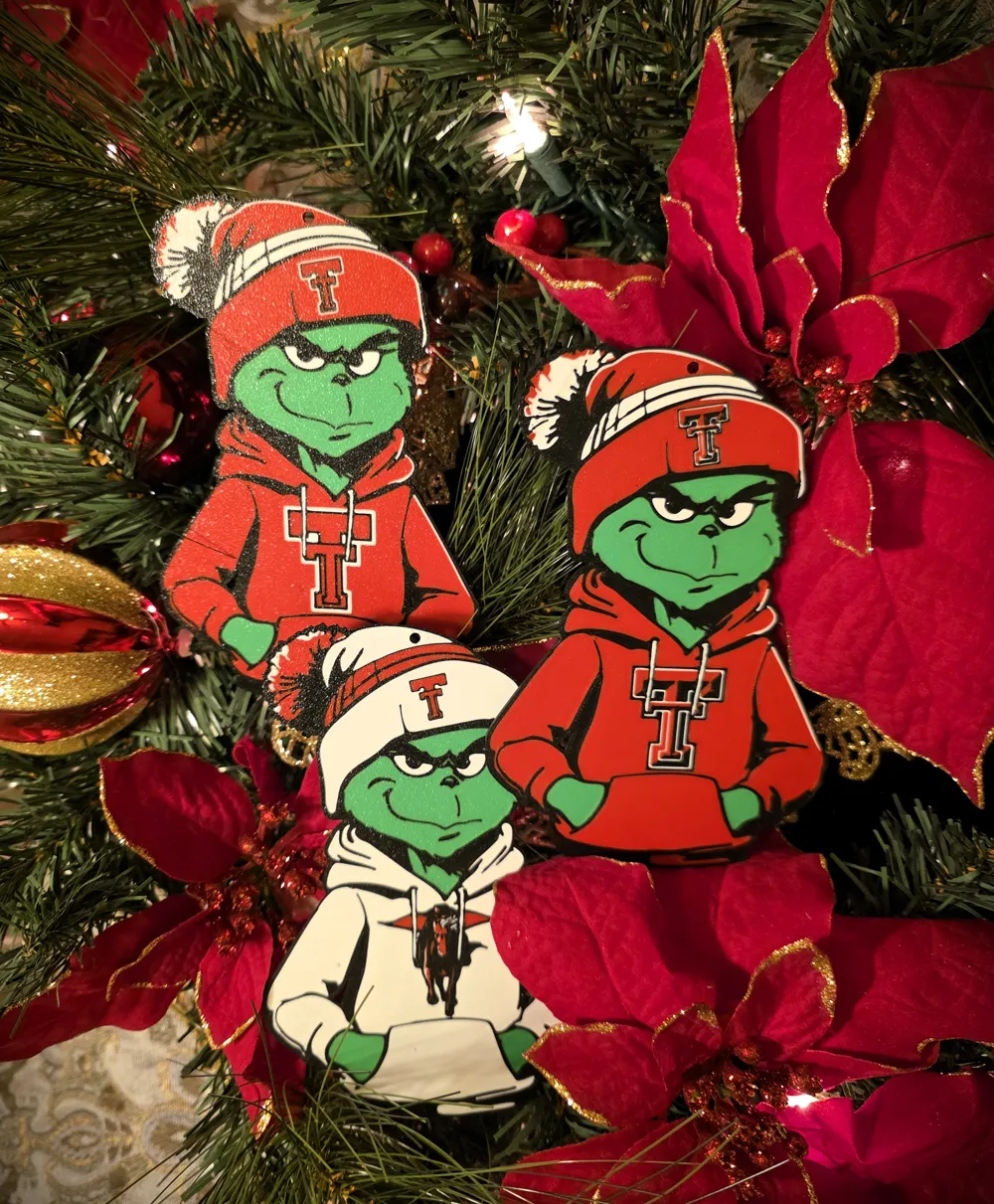Ornamento natalizio Grinch Texas Tech da Ray MakerWorld: Scarica ...