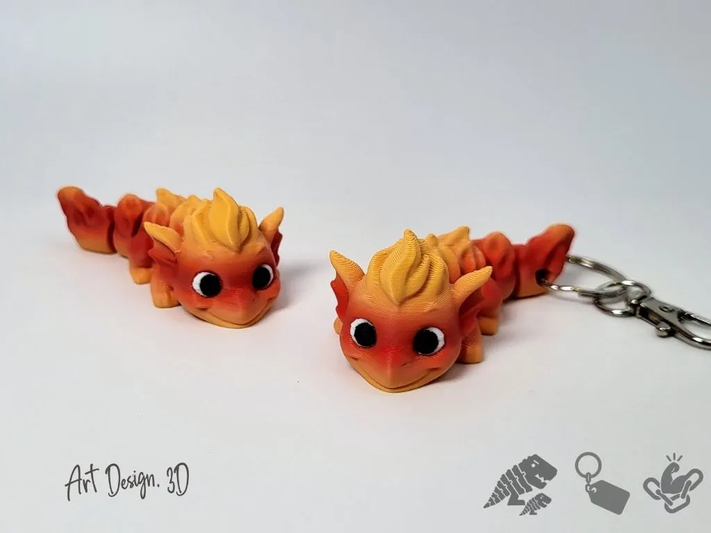 Articulated Fire Drake - Strong Joints by Art Design. 3D MakerWorld ...