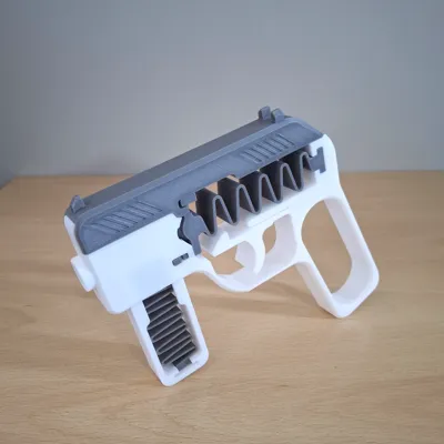 Spring Gun V4 - Shoots fake bullets with mag swap by LucaDilo - MakerWorld