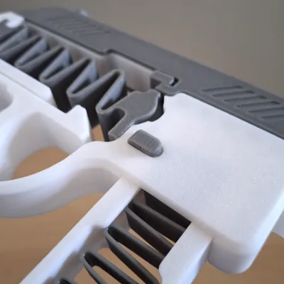 Spring Gun V4 - Shoots fake bullets with mag swap by LucaDilo - MakerWorld