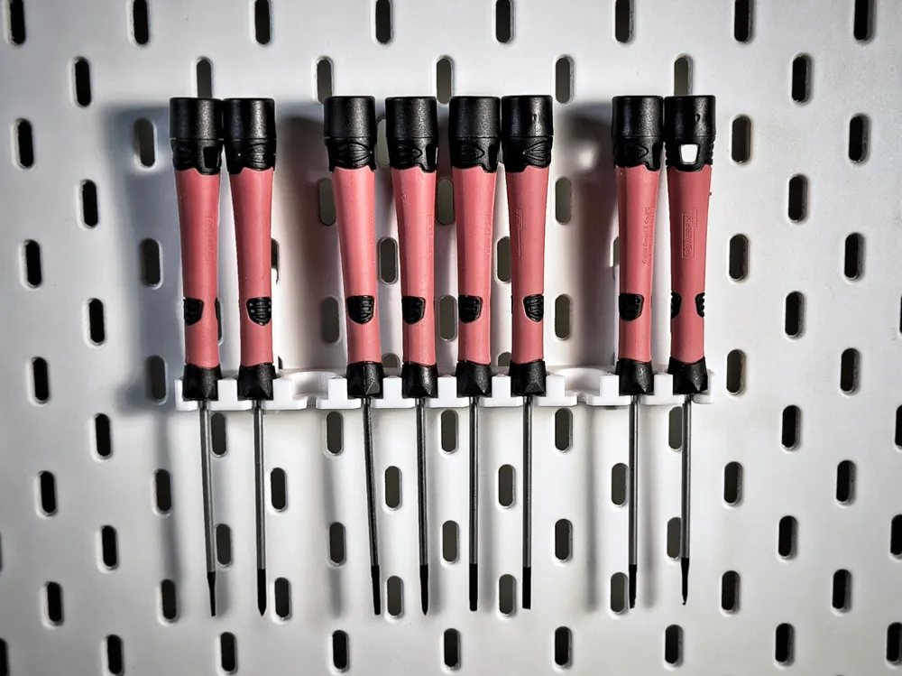 Precision Screwdriver Holder for Skadis - 10 Slots by zombMakerWorld ...