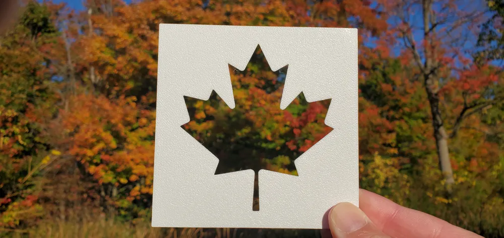 Canadian Flag photo template - Free 3D Print Model - MakerWorld
