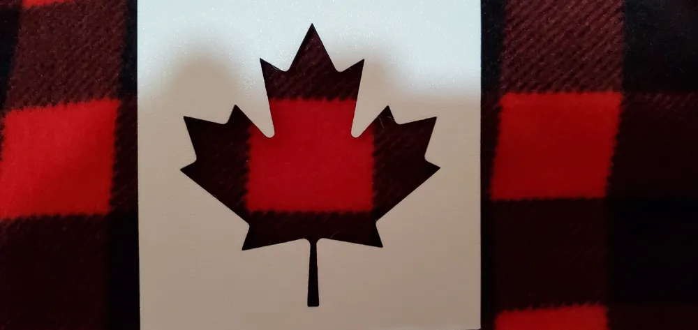 Canadian Flag photo template - Free 3D Print Model - MakerWorld
