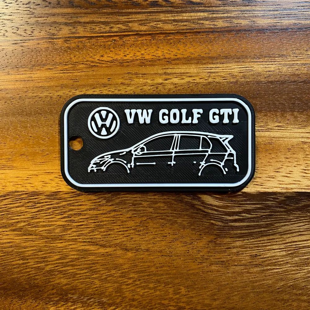 GTI钥匙链Volkswagen GTI MK8 Keychain Remixed by HaHa - MakerWorld