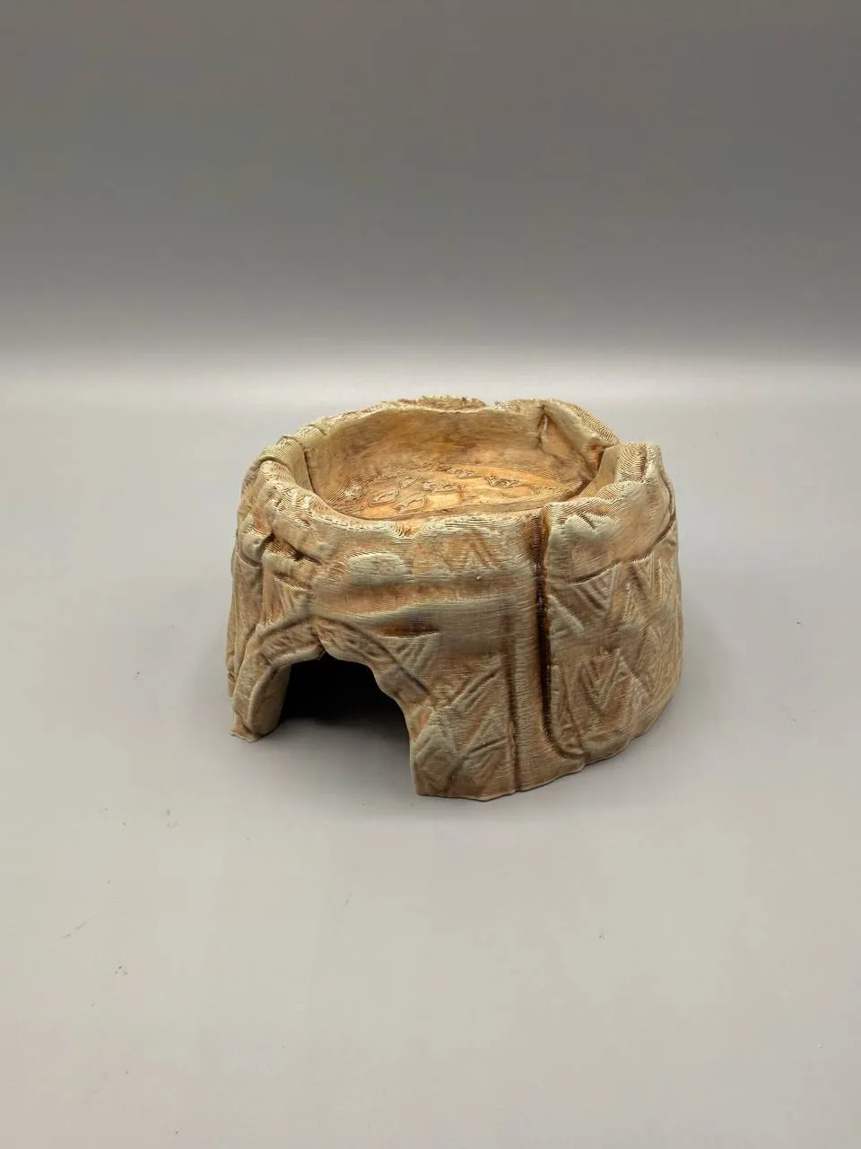 Ancient Hide with Bowl - Free 3D Print Model - MakerWorld