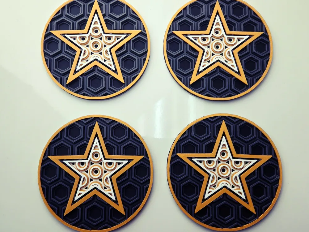 US Army Mosaic Coaster - Free 3D Print Model - MakerWorld