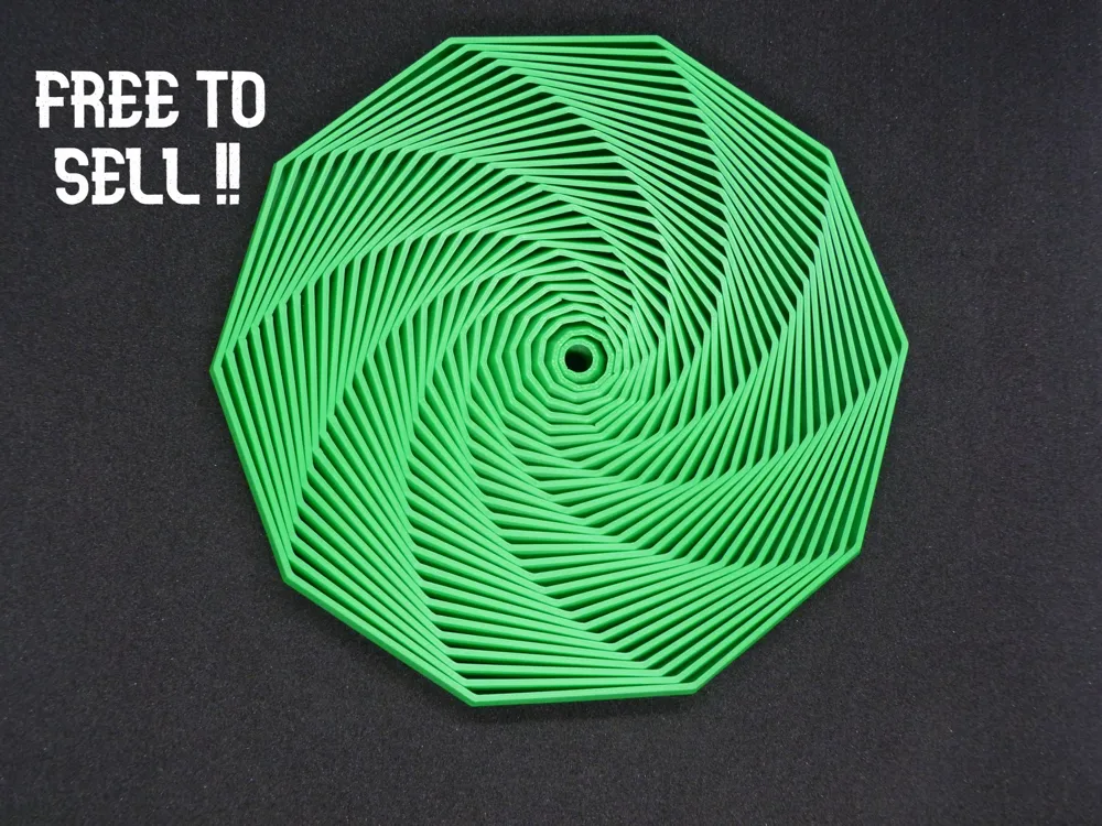 decagon fidget large 30 rings (free to sell) by Can't stop 3d printing ...