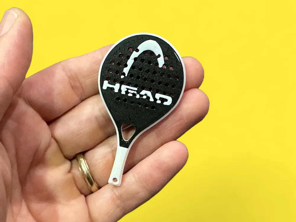 keychain Padel racket with logo Head by CasalingoDisperato🏠🕷️ - MakerWorld