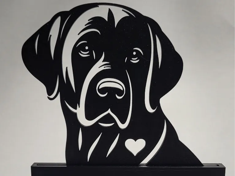 Labrador-Design / Wallart / Decor / Dog - Free 3D Print Model - MakerWorld