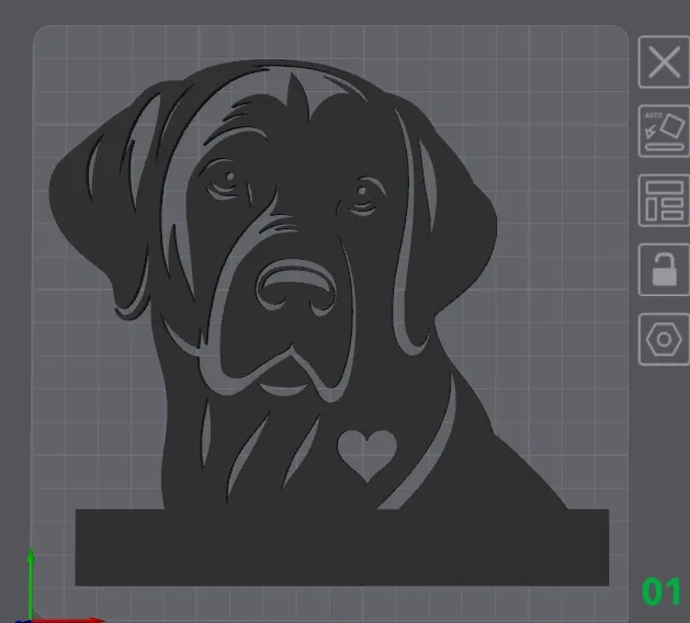 Labrador-Design / Wallart / Decor / Dog - Free 3D Print Model - MakerWorld