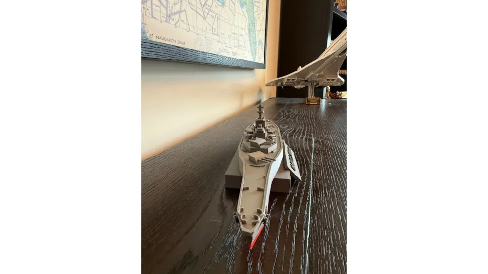 U.S.S. Alabama Battleship (BB-60) - Free 3D Print Model - MakerWorld