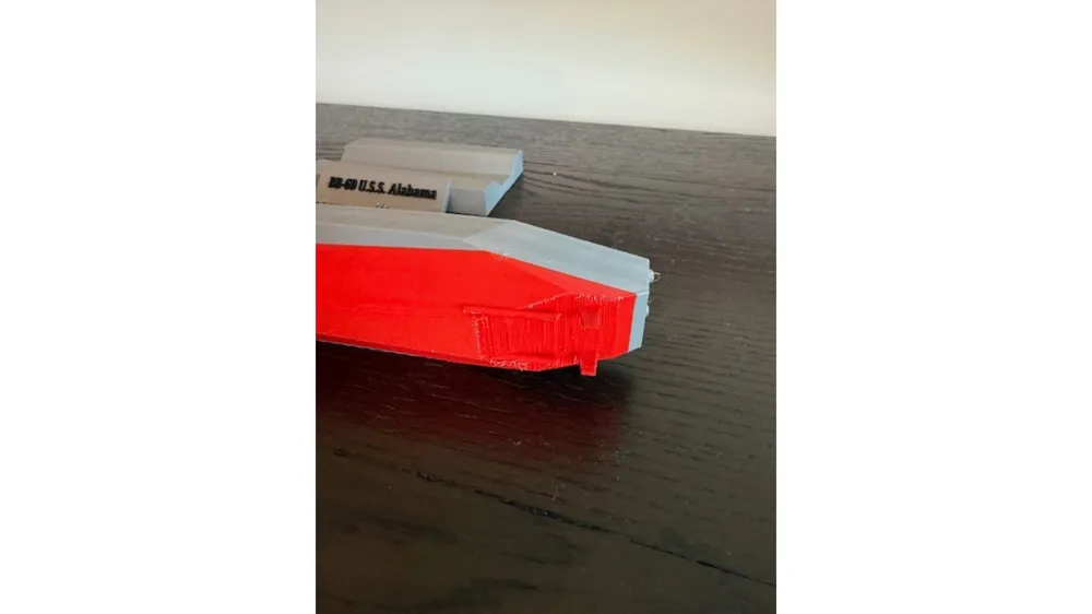 U.S.S. Alabama Battleship (BB-60) - Free 3D Print Model - MakerWorld