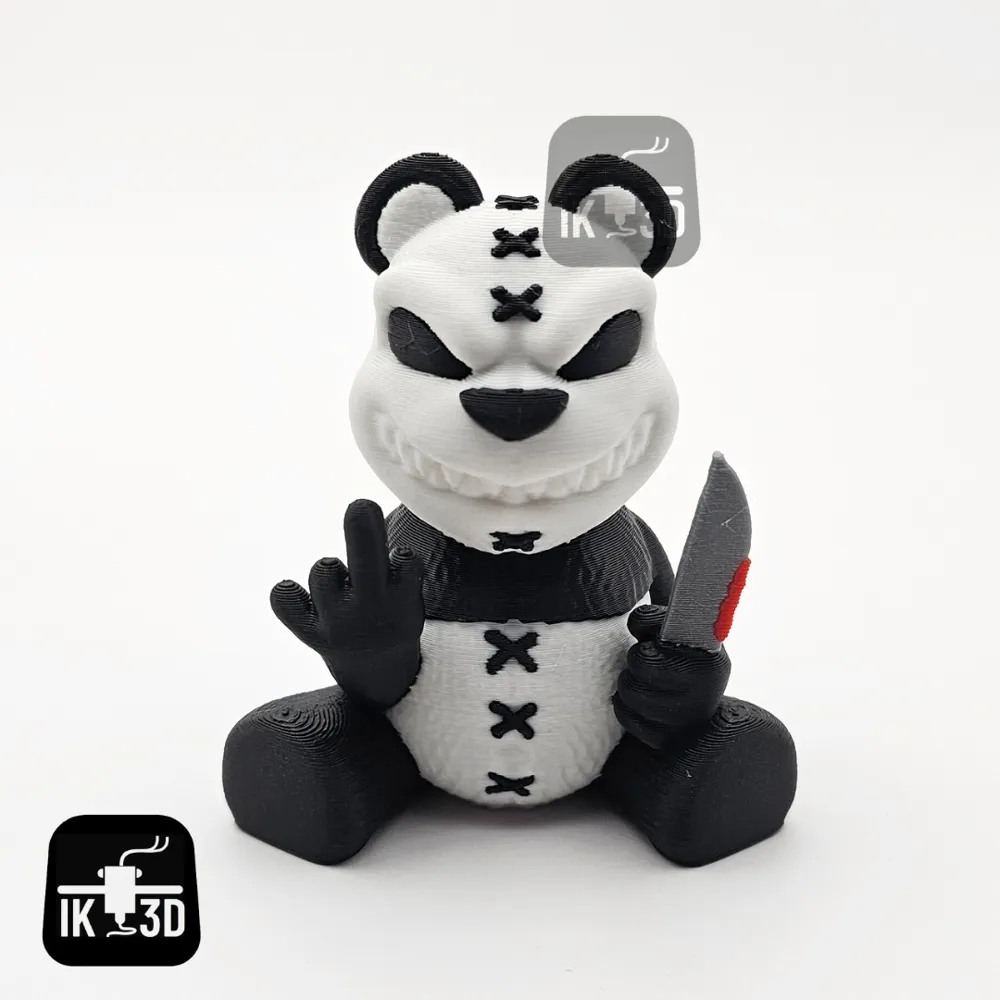 Naughty Panda Flipping the Bird / No Supports by IK3Digital MakerWorld ...