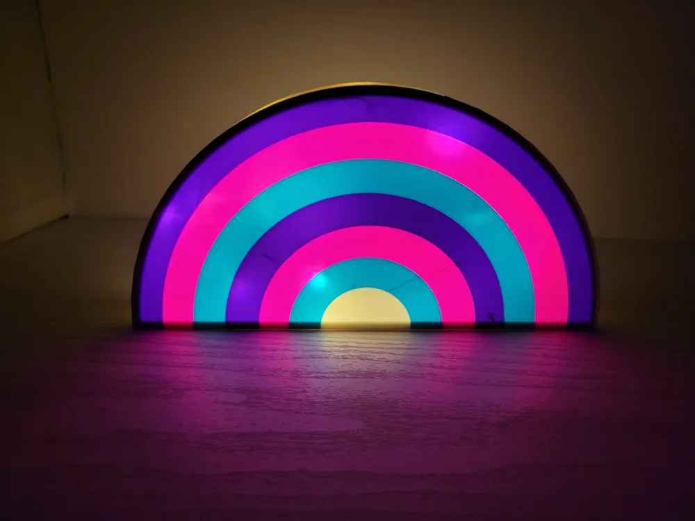 Rainbow Arc Light Box with Fairy Light Holder by STEMStartersMakerWorld ...