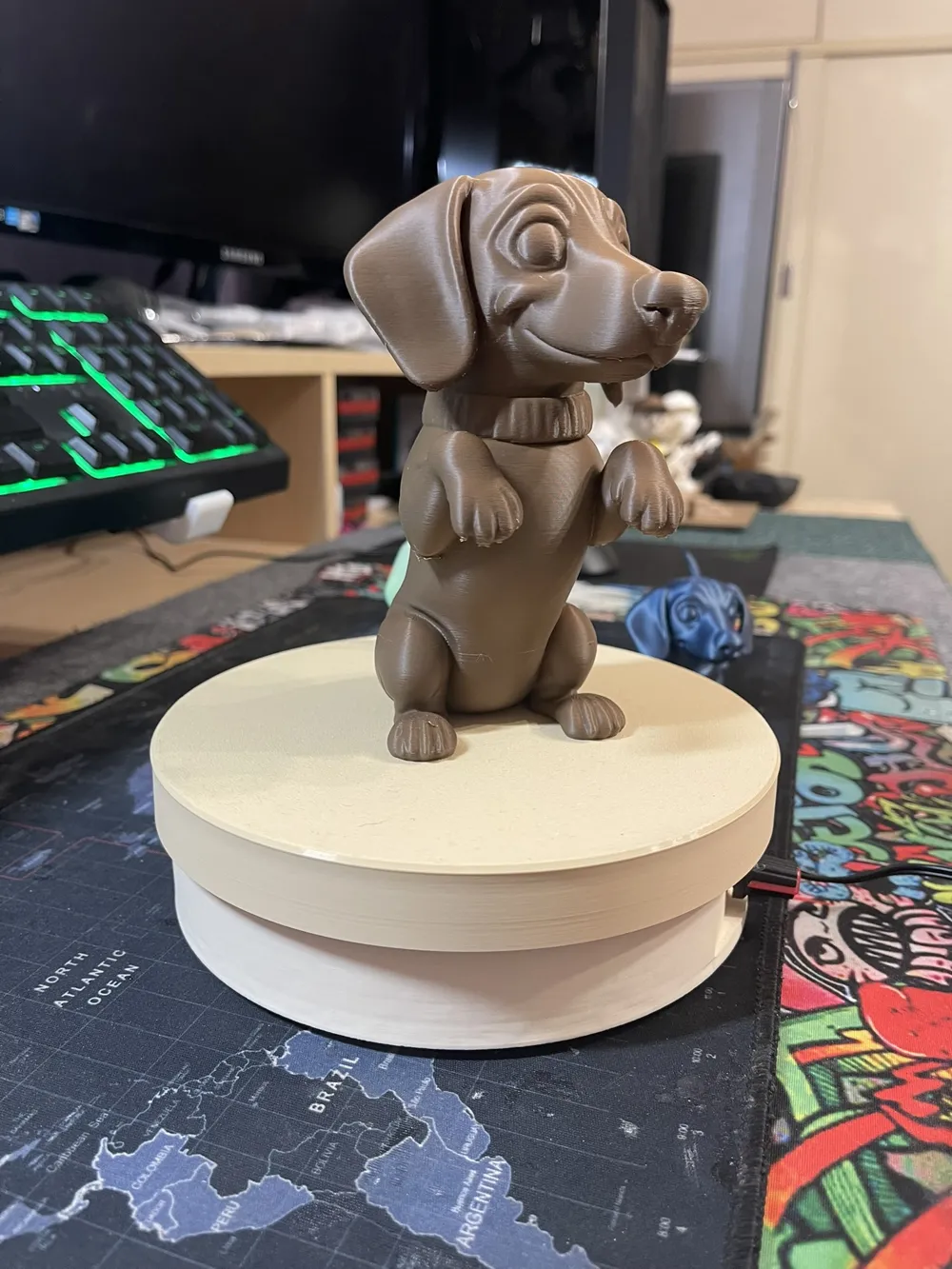 Dachshund in Cartoon Style – Upright Sitting Pose - Free 3D Print Model ...