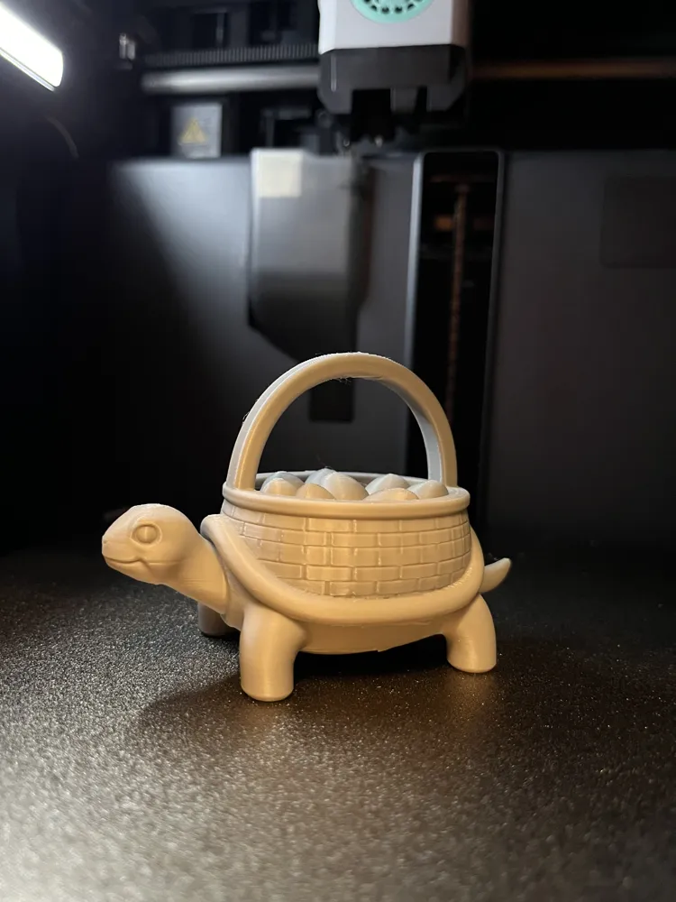 Easter Basket Turtle - Free 3D Print Model - MakerWorld