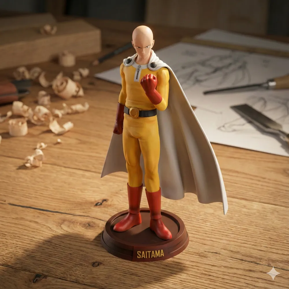 Saitama - One Punch Man - Free 3D Print Model - MakerWorld
