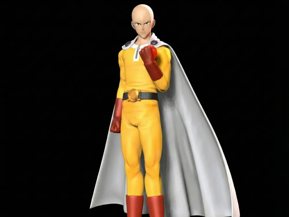 Saitama - One Punch Man - Free 3D Print Model - MakerWorld