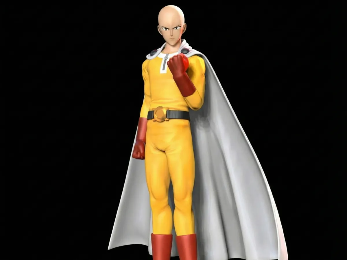 Saitama - One Punch Man - Free 3D Print Model - MakerWorld