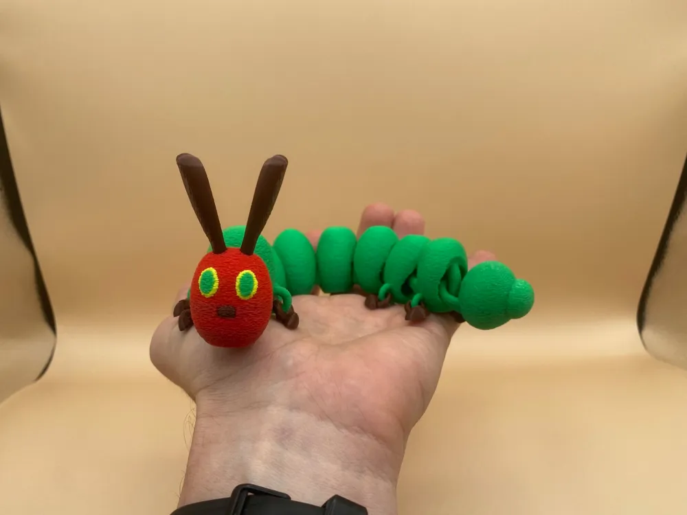 Hungry Caterpillar - Articulated - Free 3D Print Model - MakerWorld