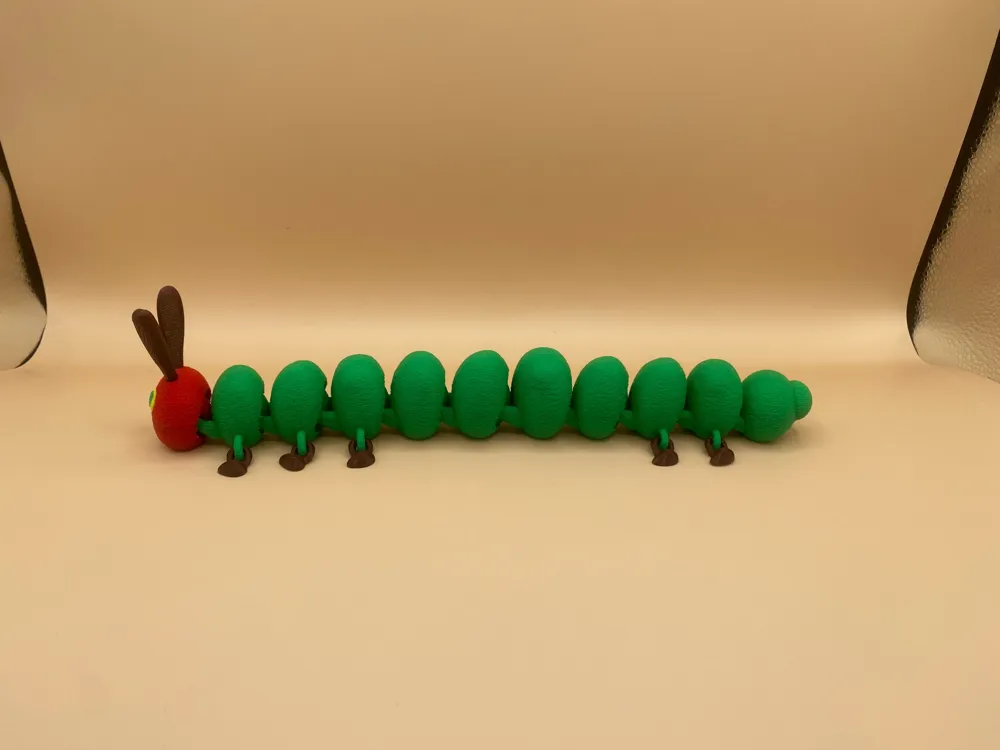 Hungry Caterpillar - Articulated - Free 3D Print Model - MakerWorld