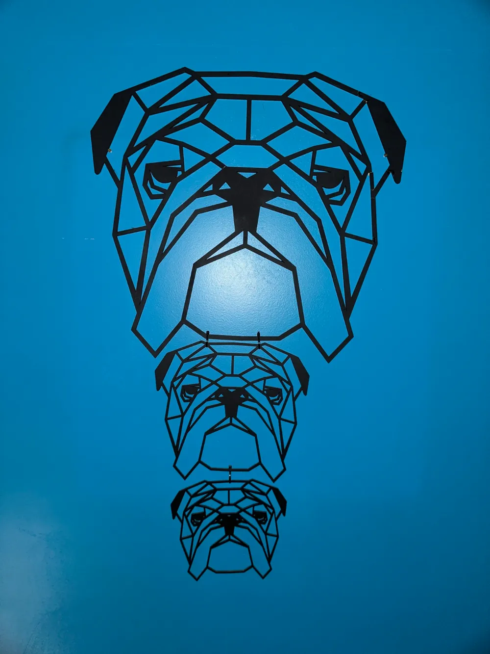 Bulldog Head Geometric by AirBee - MakerWorld