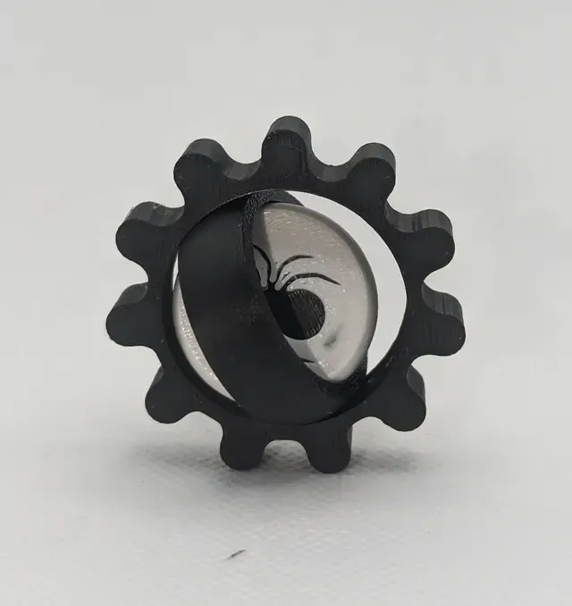 Gyroscope Gear Fidget - Halloween Spider by TechJeeper - MakerWorld