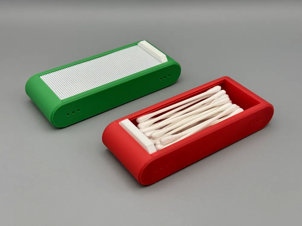 Sliding case for small parts like cotton swabs etc by mgm86 MakerWorld ...