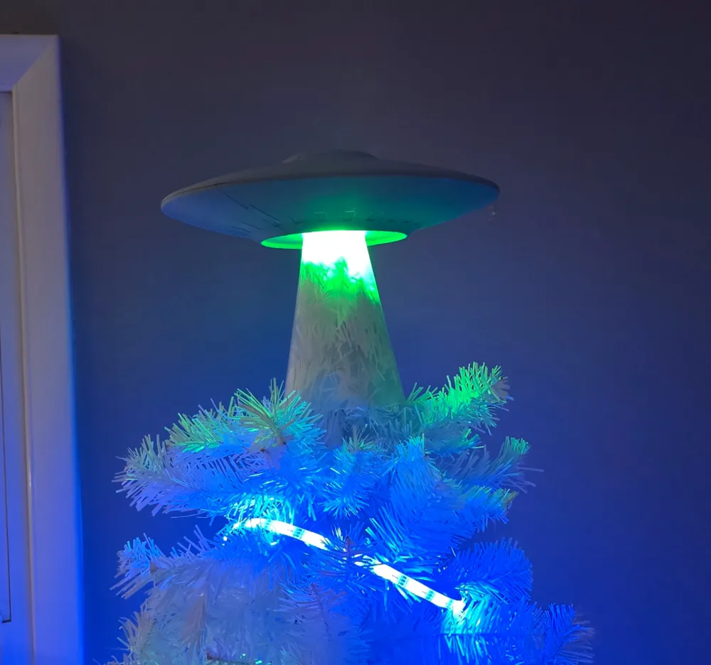 UFO Lamp / Christmas Tree Topper by Spicy_Squirts - MakerWorld