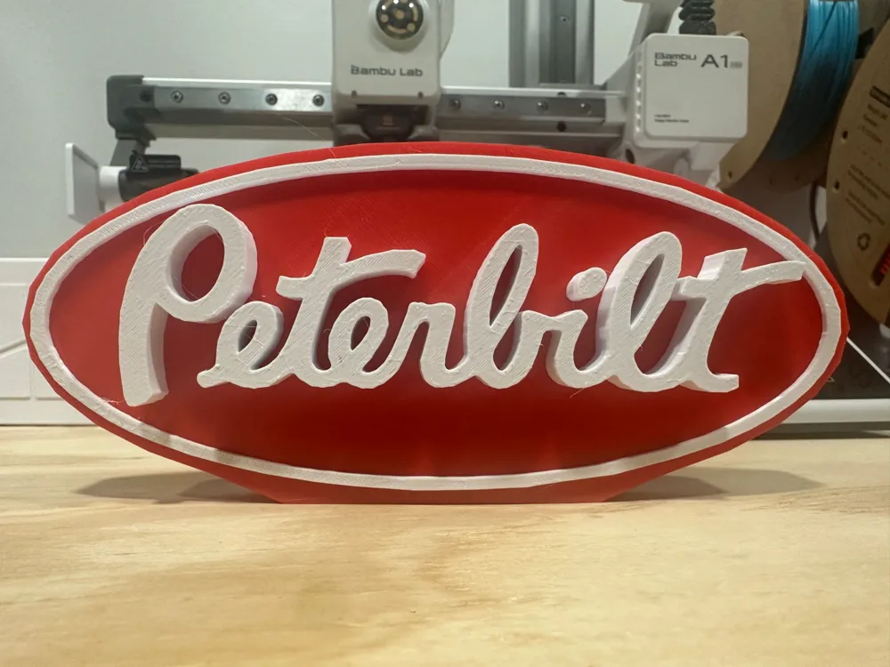 Peterbilt Logo by Areyousiri MakerWorld: Download Free 3D Models