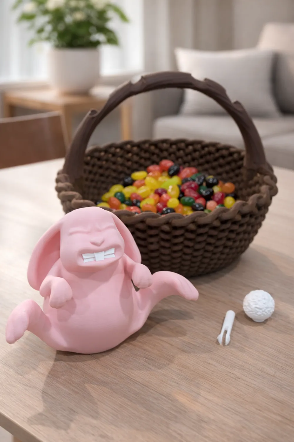 Pooping Easter Bunny Candy Dispenser - Free 3D Print Model - MakerWorld