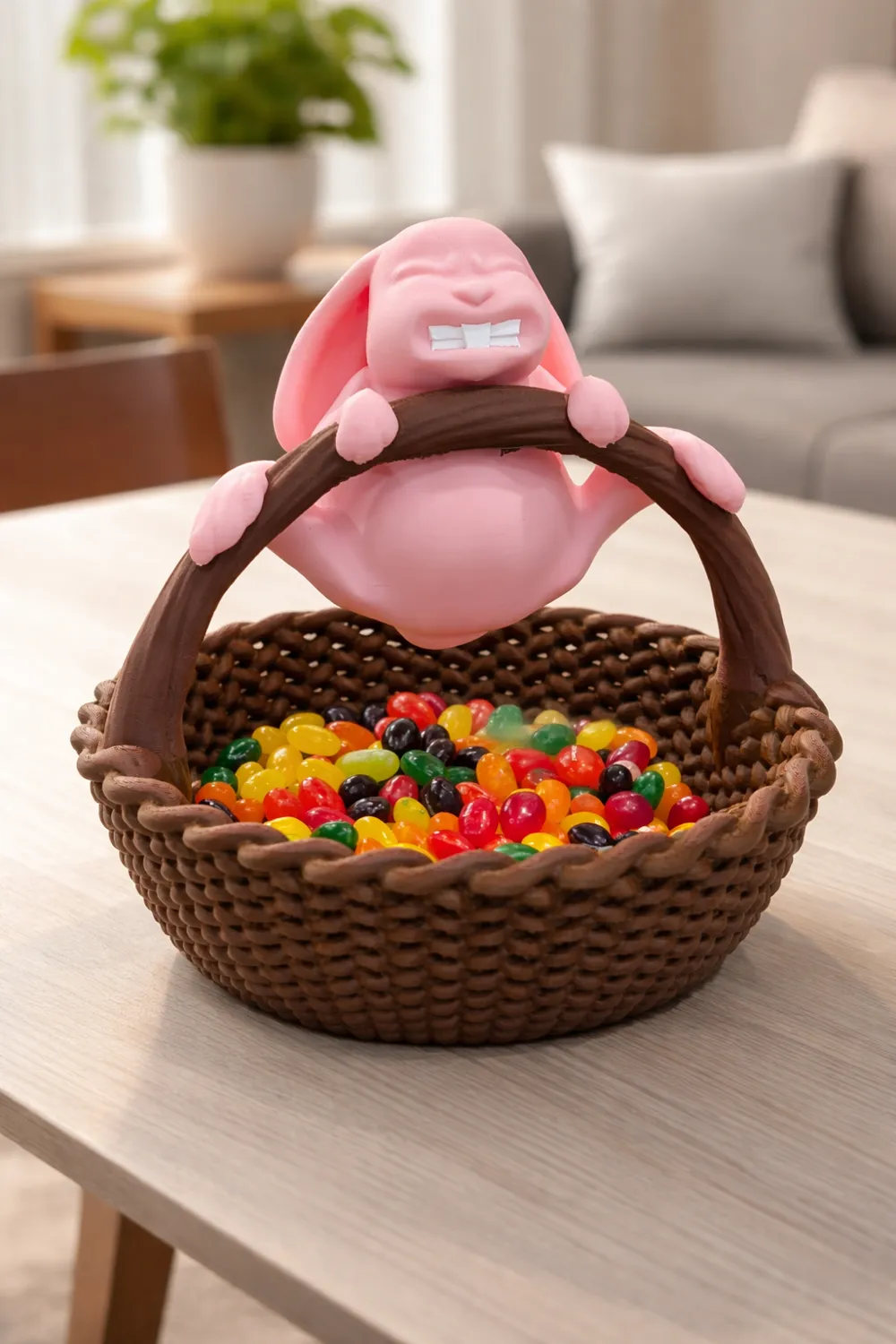 Pooping Easter Bunny Candy Dispenser - Free 3D Print Model - MakerWorld
