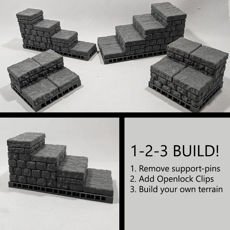 Dungeon Stone Stairs (OpenLOCK system) Remixed by Together 3D ...