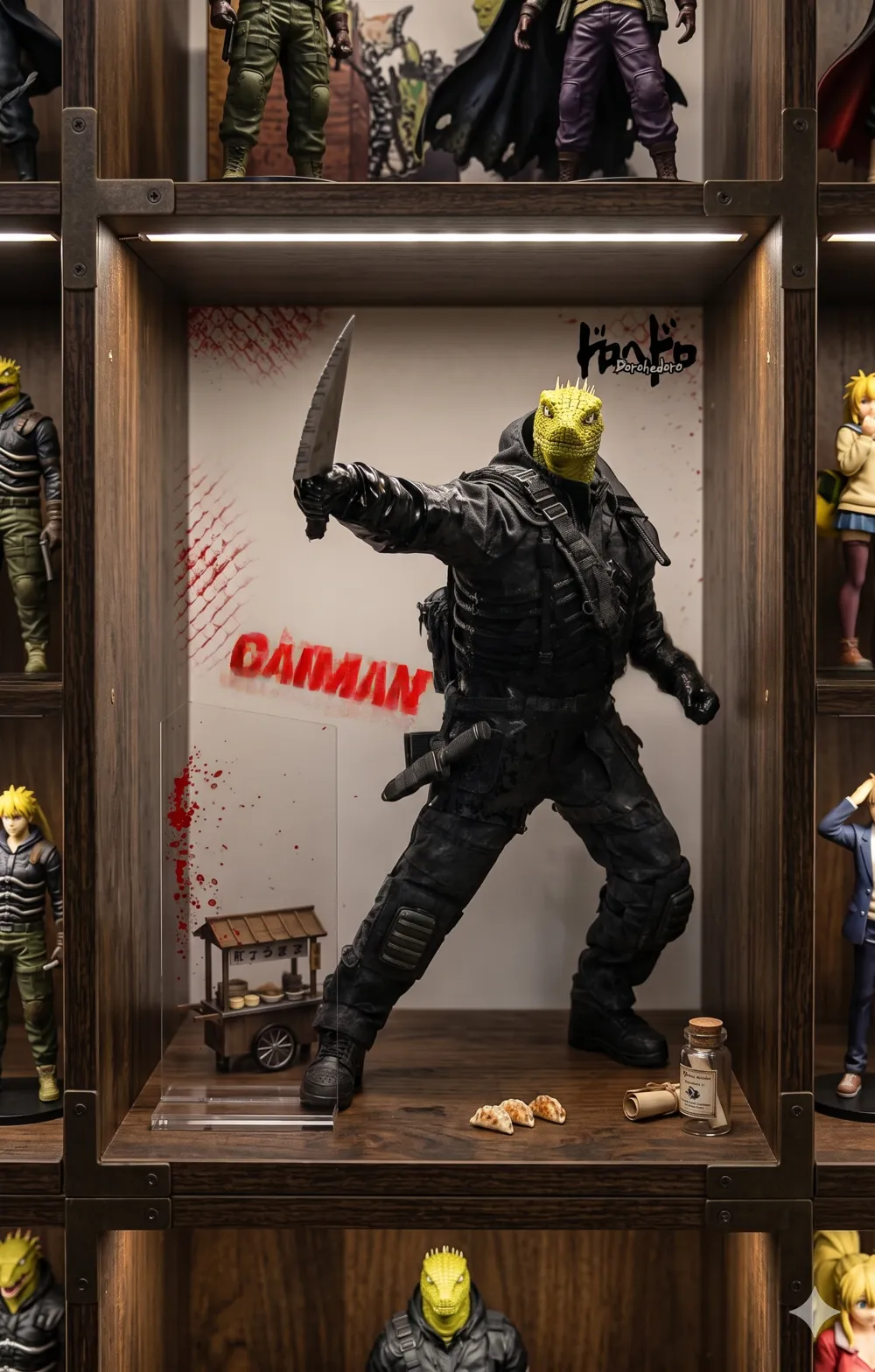 Boneco de Ação Anime Caiman - Modelo gratuito para impressão 3D ...