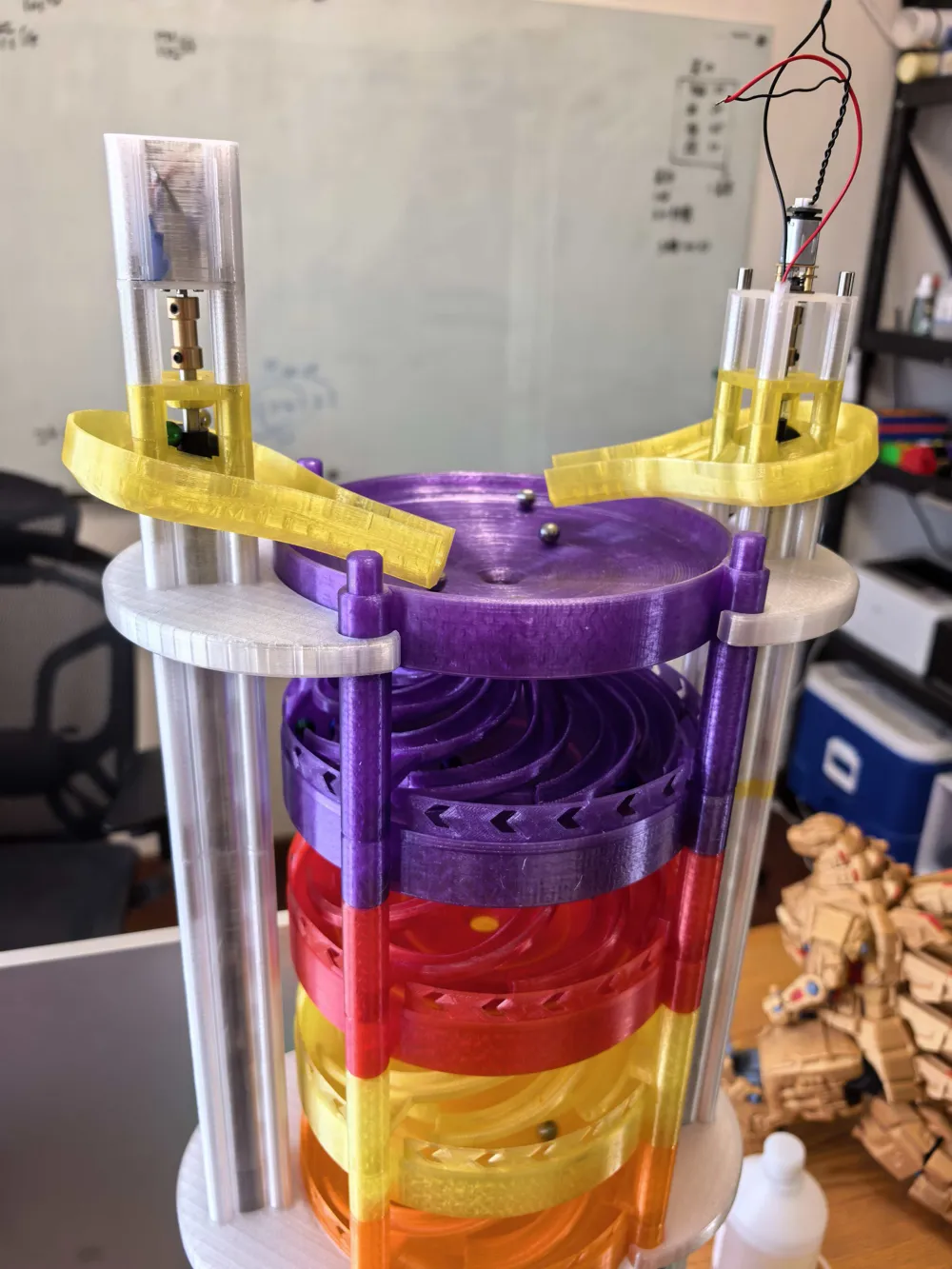9-layer Marble Run Tower (8mm steel balls) by 诡异的白色 MakerWorld ...