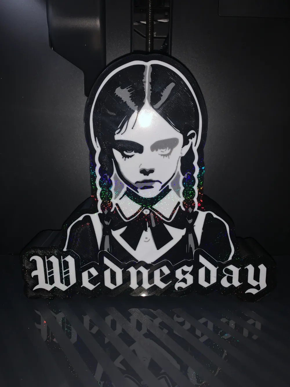 Wednesday Addams LED Lightbox by gare-sb - MakerWorld