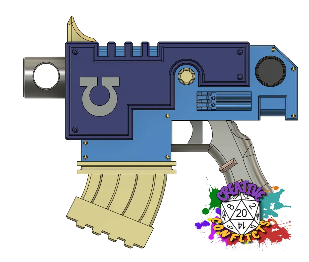 WH40K Bolt Pistol - Free 3D Print Model - MakerWorld