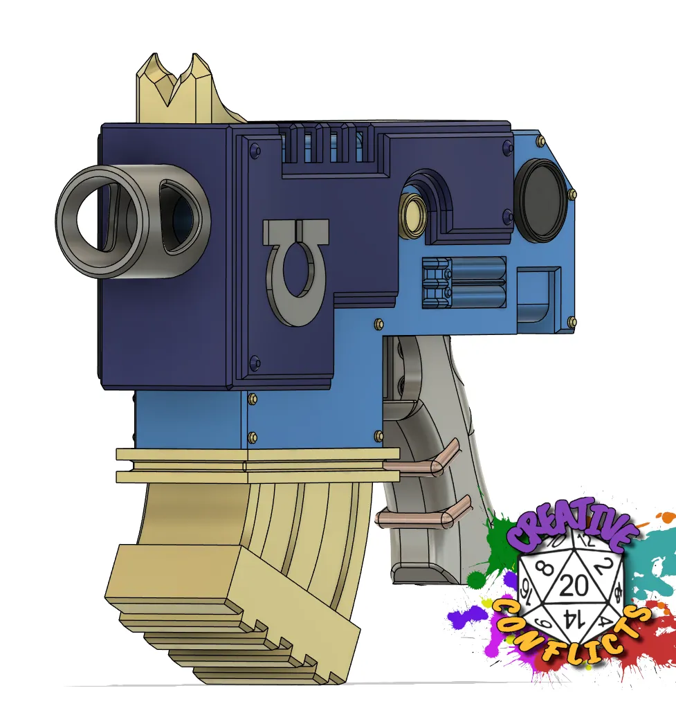 WH40K Bolt Pistol - Free 3D Print Model - MakerWorld