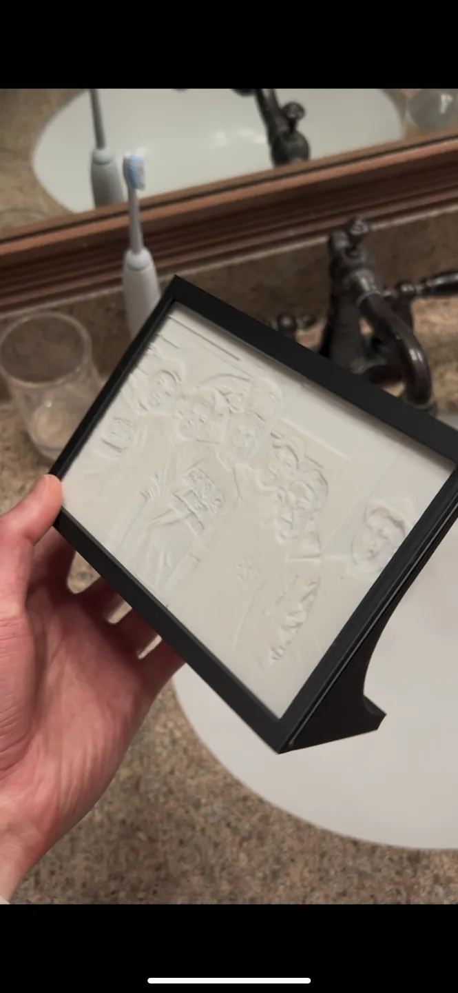 Curved Full Lithophane Frame For 4x6 Inch - Free 3D Print Model ...