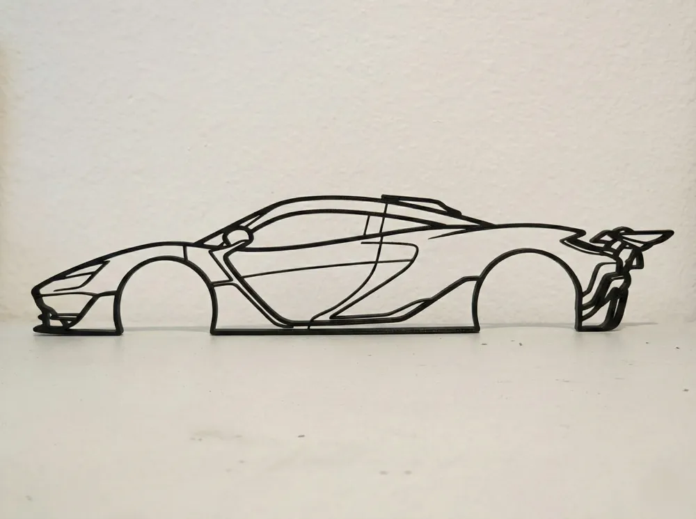Art mural McLaren W1 - Modèle d'Impression 3D Gratuit - MakerWorld