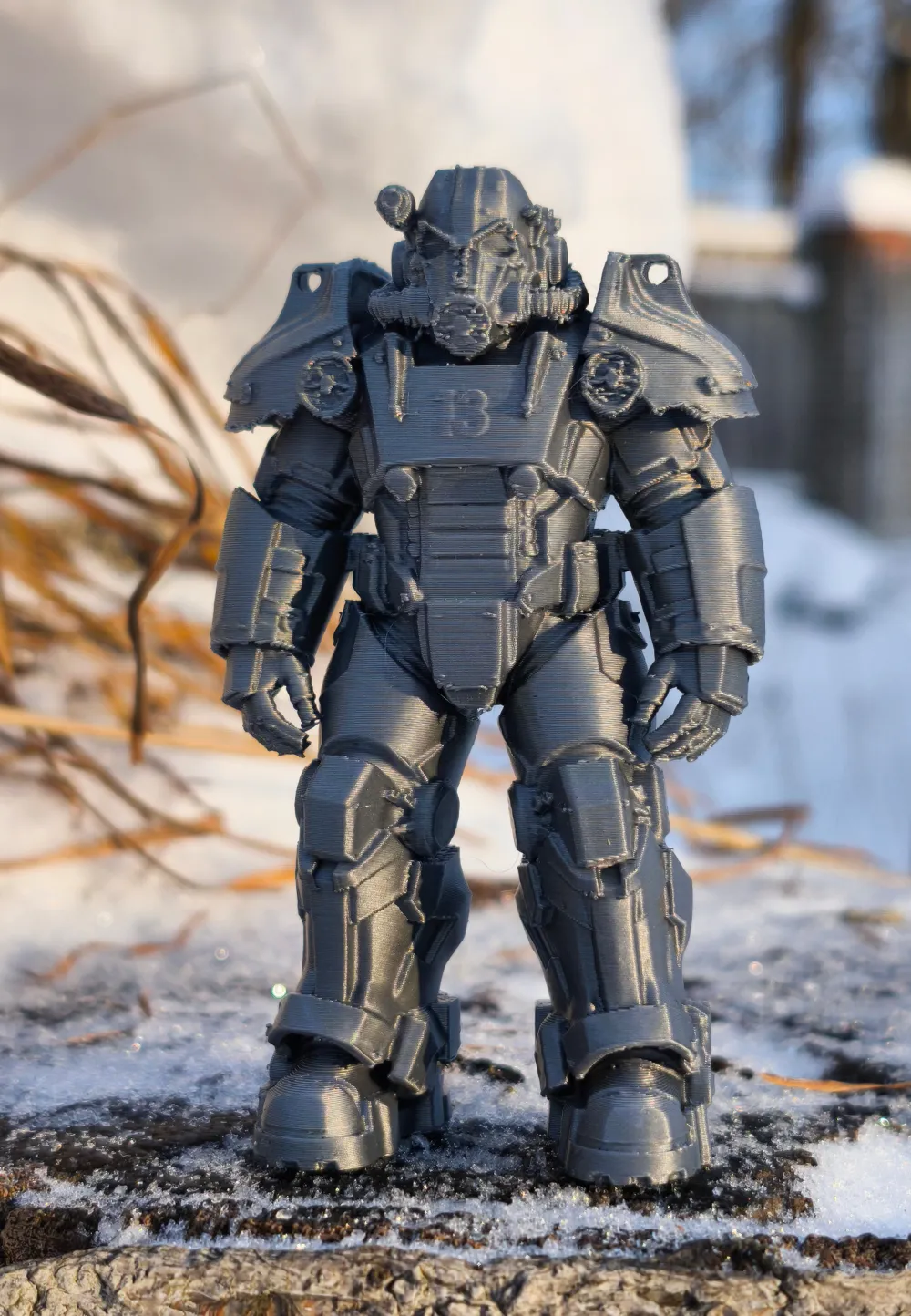 Fallout T-60 Power Armor – 3D Printed Figure - Free 3D Print Model ...